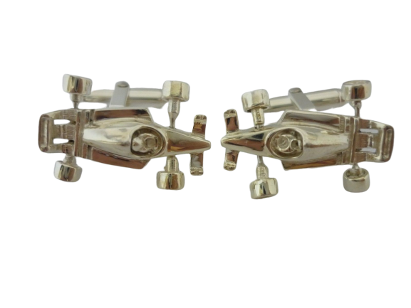 Formula One Racing Car Sterling Silver Cufflinks - Gold Rocks Jewellery ...