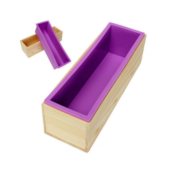 MOLDE Rectangular em MADEIRA + Molde em Silicone Industrial