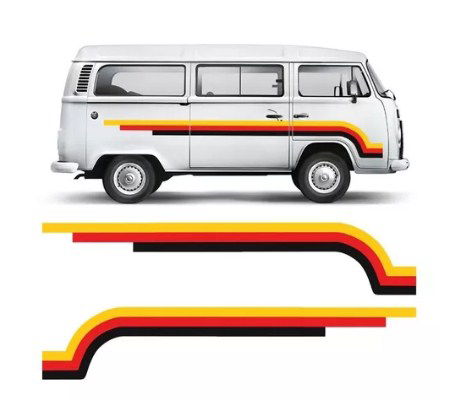 Stripes for bus/kombi T2