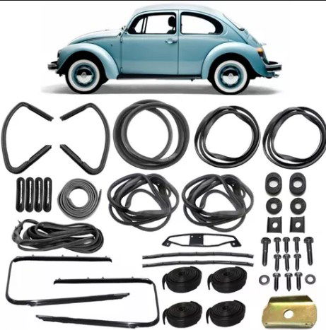 Rubber seals kit for vw bug beetle 1300 years 1972 - 1977