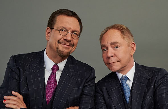 "Penn and Teller" Perform at the Boch Center Shubert Theat...