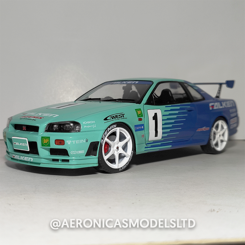 Nissan Skyline GT-R (R34) Falken Drift Livery-1999 - AERONICAS MODELS