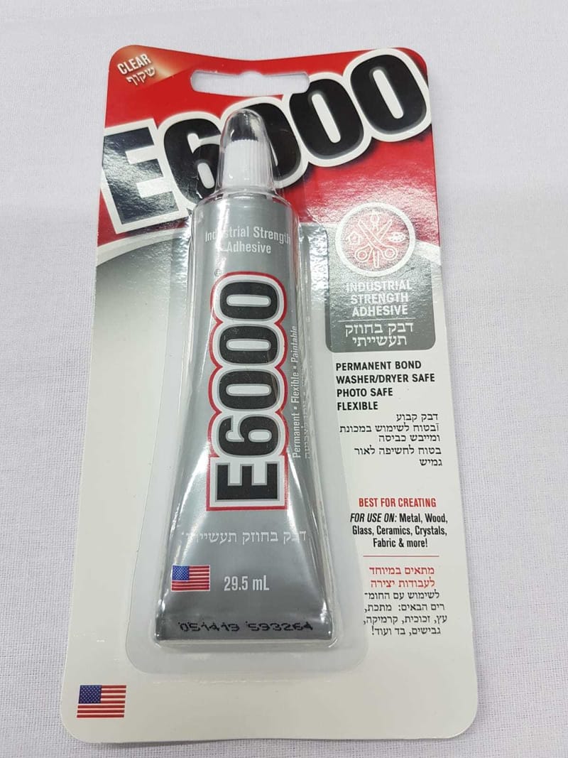 דבק E6000 - אבנט בדים ואביזרי אופנה