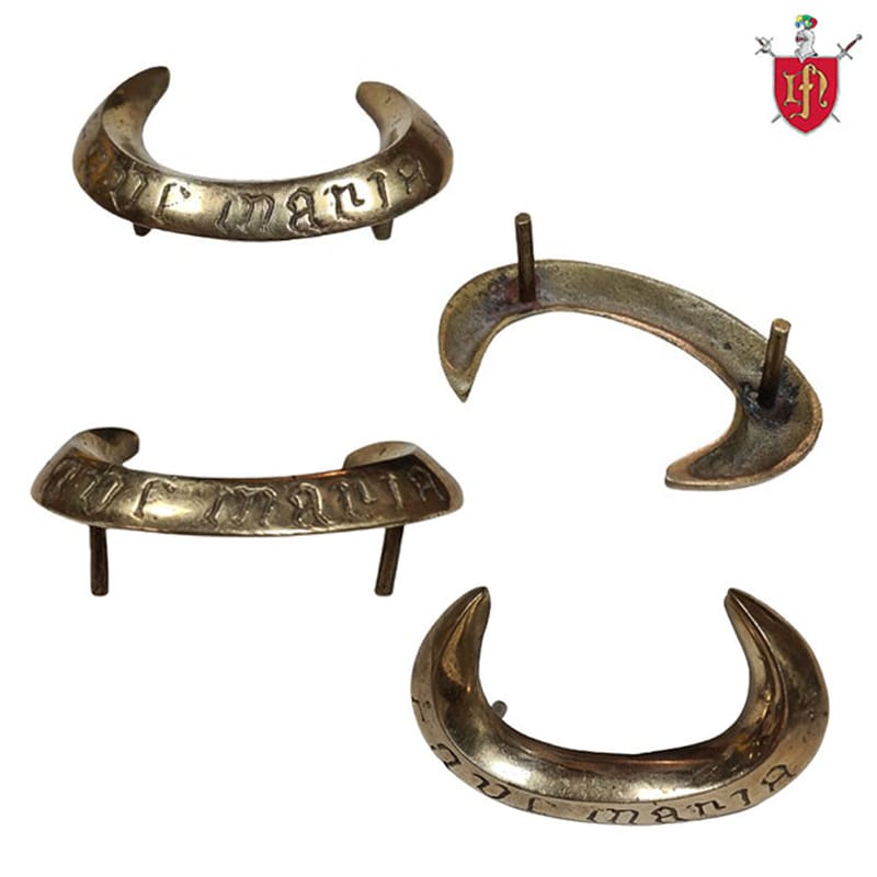 Adorno bolso medieval de latón - Nico Fuduli - Espadas y Artesanía
