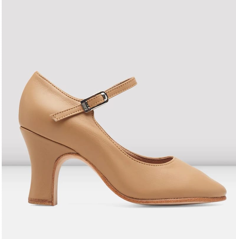 Bloch S0386L CHORD 3" Heel Leather Character Shoes - - BEDAZZL...