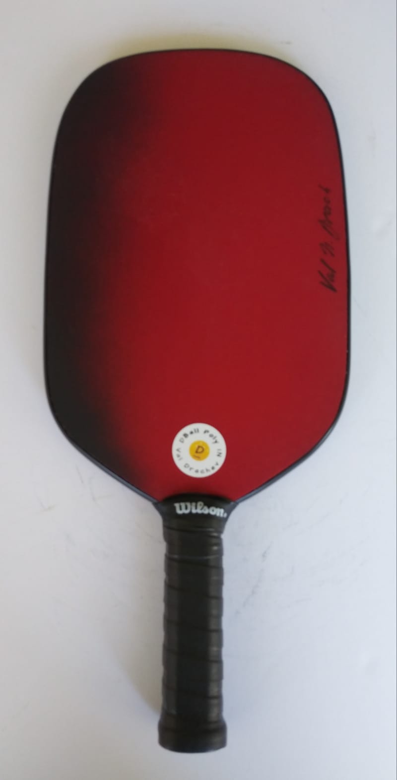 DBall Poly IN Pickleball Paddle. Black/Red - DBall Paddles