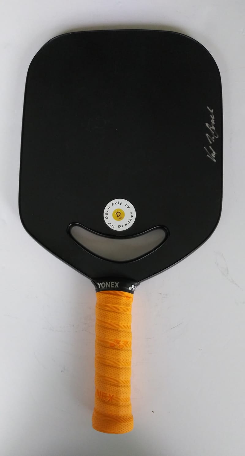 DBall Poly TR Pickleball Paddle. Black/ with cutout /long handle ...