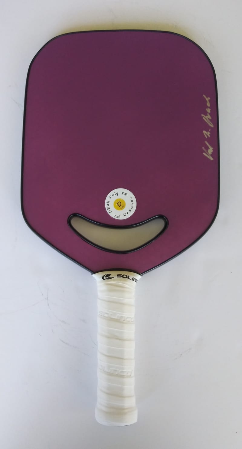 DBall Poly TR Pickleball Paddle. Magenta/ with cutout /long handle ...