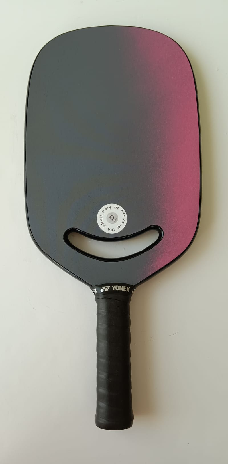 DBall Poly IN Pickleball Paddle /Edgeless Gray-Pink/w cutout - DBall ...