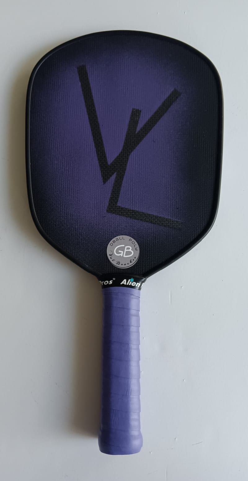 DBall Poly Composite GB Pickleball Paddle. Black /Lavender - DBall Paddles