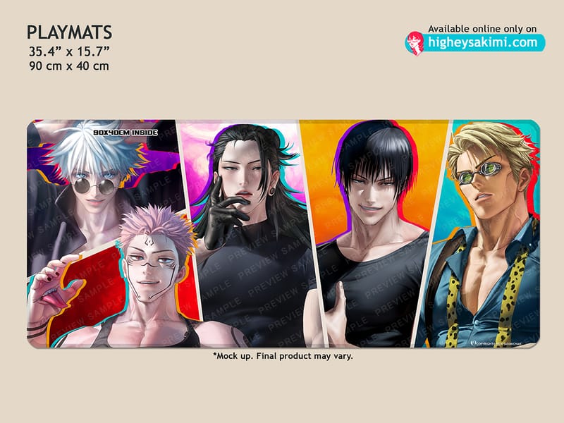 JJK Hot Men Playmat - HIGHKEYSAKIMI