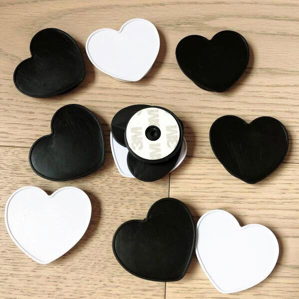 Black Heart Shaped pop socket - Rohann