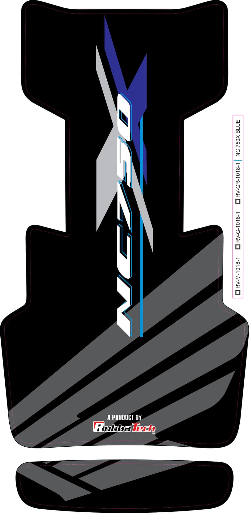 NC 750X- BLUE - GRIPPER - RubbaTech.SA