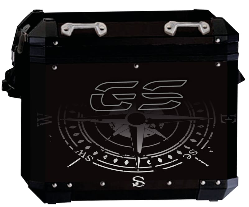 1046-3W BMW LC PANNIER WRAP - GREY COMPASS - RubbaTech.SA