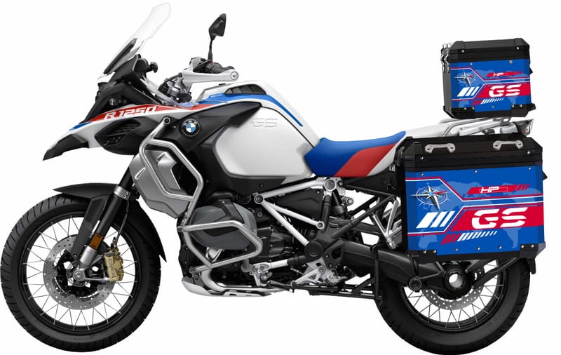 1046-3W BMW LC PANNIER WRAP - GREY COMPASS - RubbaTech.SA