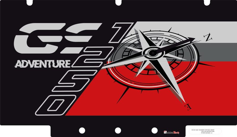 1046-17W R1250 GS/GSA PANNIER WRAP RED ADVENTURE - RubbaTech.SA