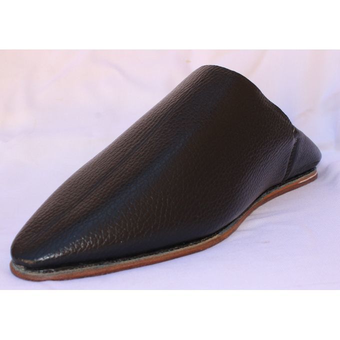 Babouche Luxe cuir Homme - Gris