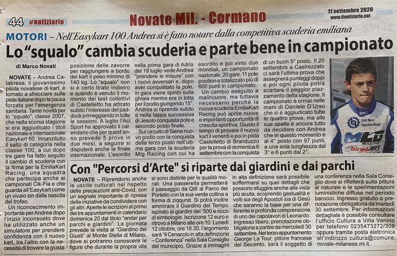 11 Settembre 2020 - Il Notiziario - Andrea Calabrese