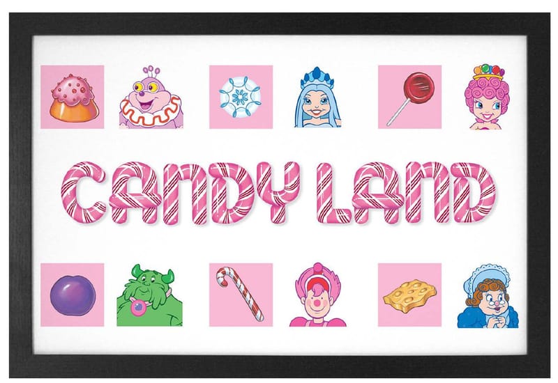 Candy Land - Cards Framed Wall Decor
