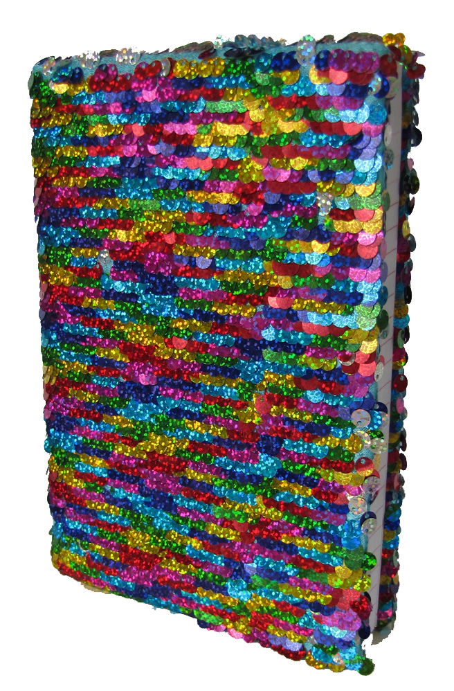 Rainbow Sequin Notebook