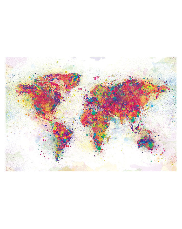 World Map – Color Splash