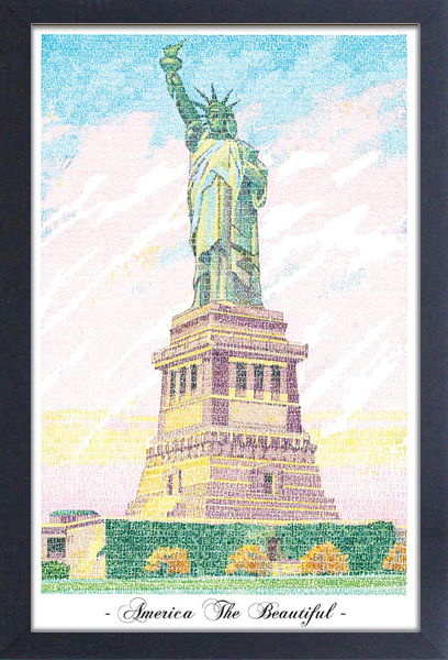 Statue of Liberty - Typographic
