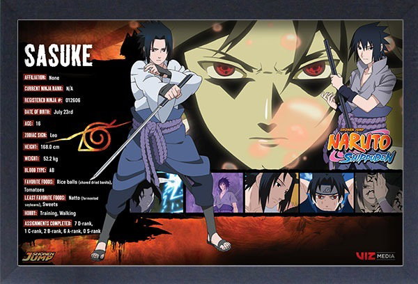 Naruto Shippuden - Sasuke Stats