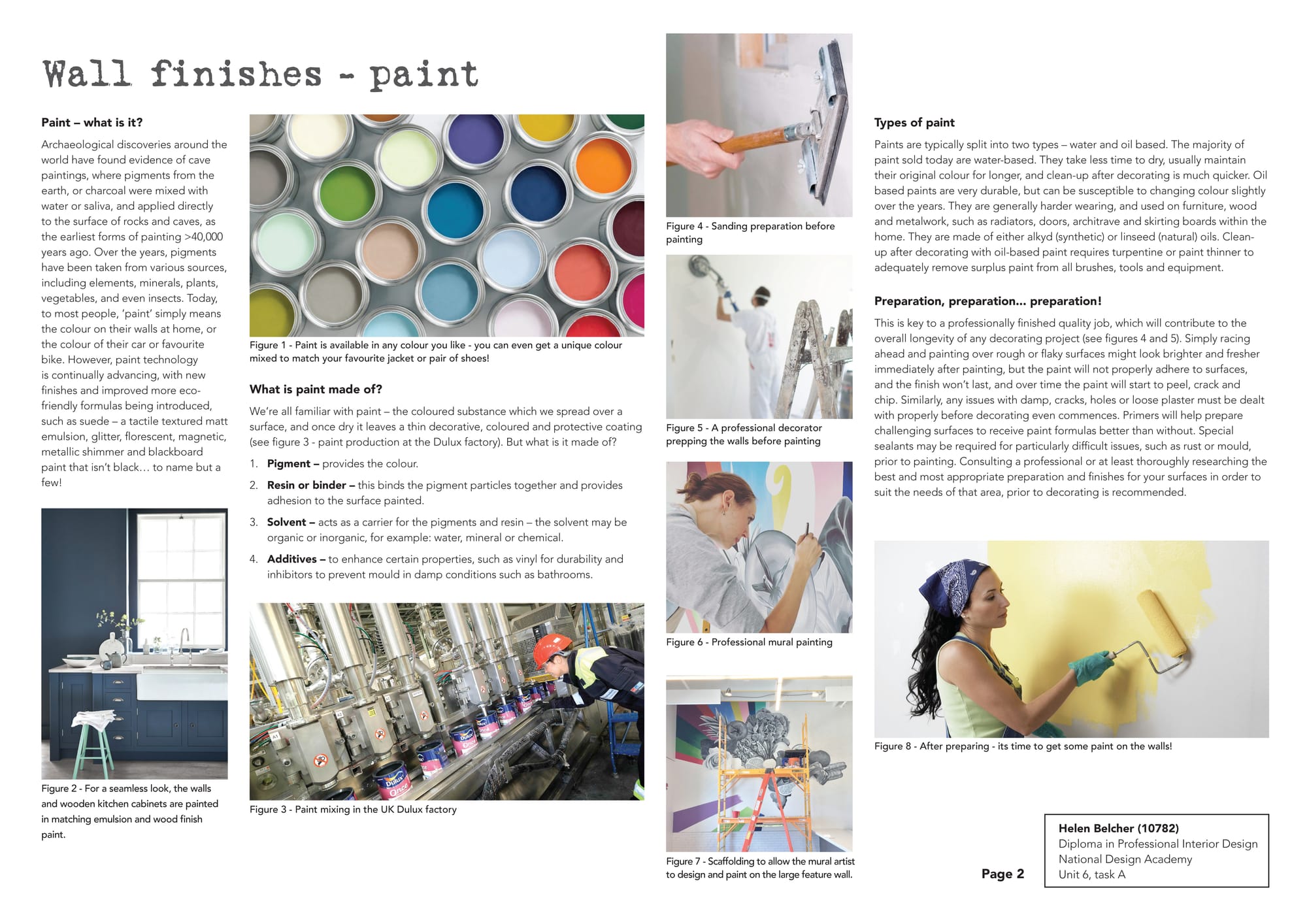 CV, profile & portfolio - Helen Belcher