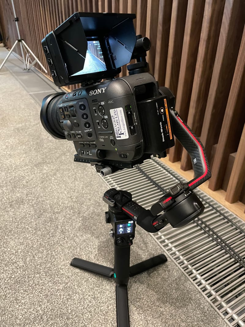 Sony FX6 Camera on Ronin RS3 Pro stabiliser - FORAGER FILMS LTD