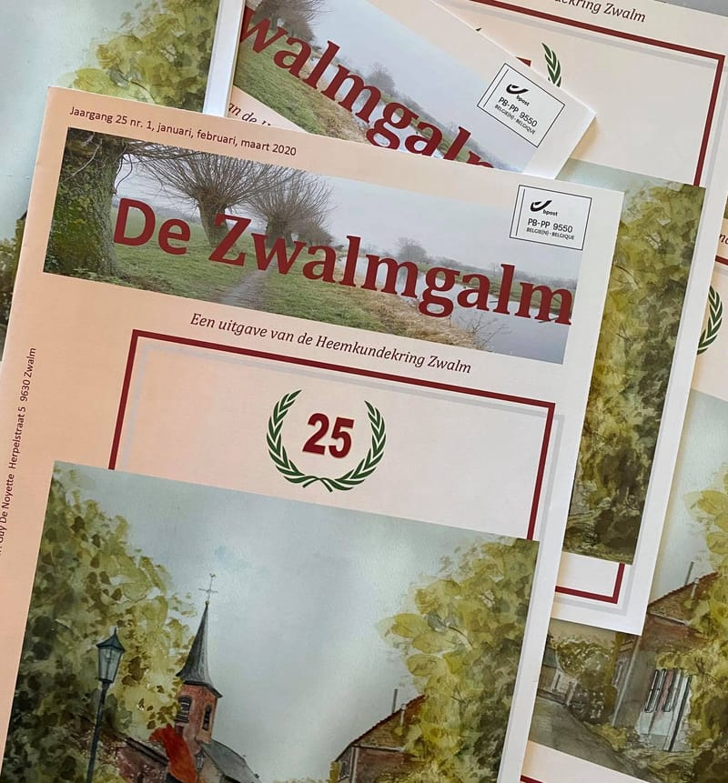 Overzicht De Zwalmgalm, 1996-2020 - vzw Heemkundekring Zwalm