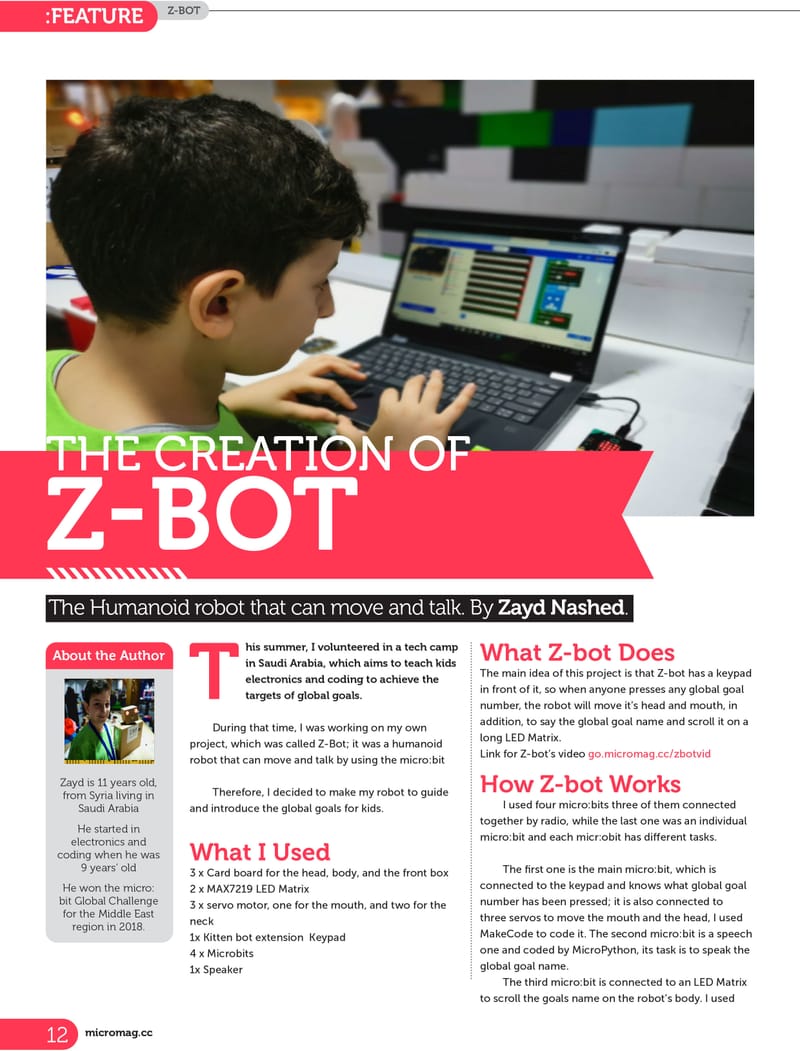 THE CREATION OF Z-BOT - Zayd Nashed