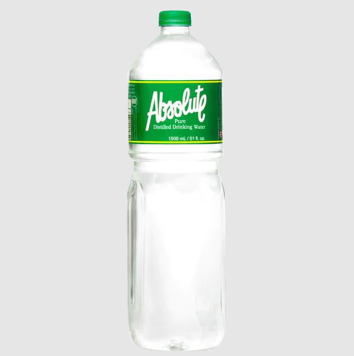 ABSOLUTE DISTILLED WATER 1.5 LITER