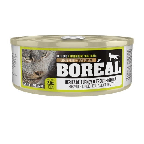 Boréal - Nourriture humide pour chat Dinde Heritage et Truite