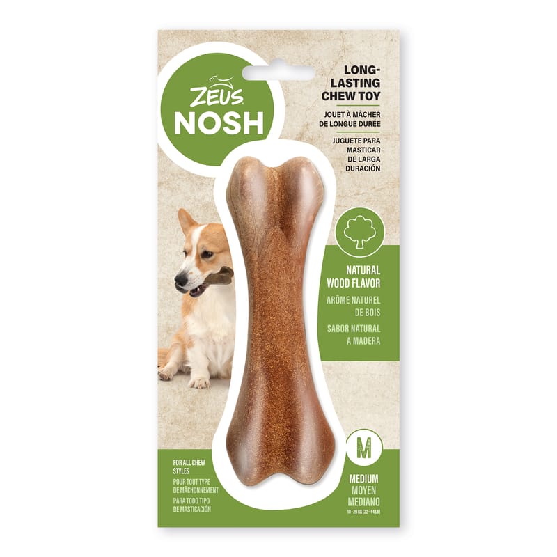 ZEUS - Nosh Os à mâcher pour chien en bois et nylon
