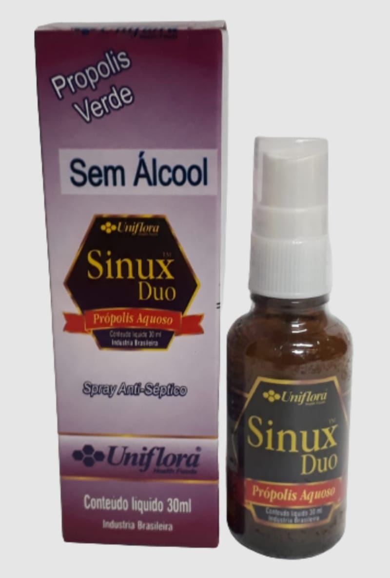 Sinux Duo - Spray Nasal de Propolis s/ alcool - 30ml - Loja do Mel