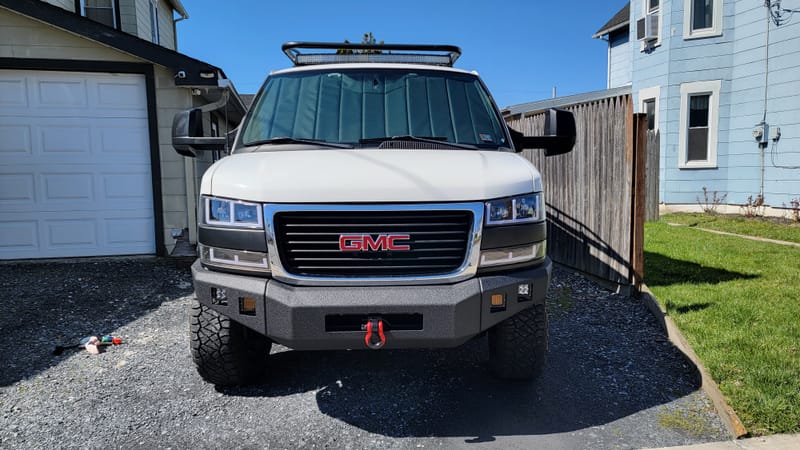 GMC Savana Chevy Express Driver Passenger Magnetic Window Cover Shades