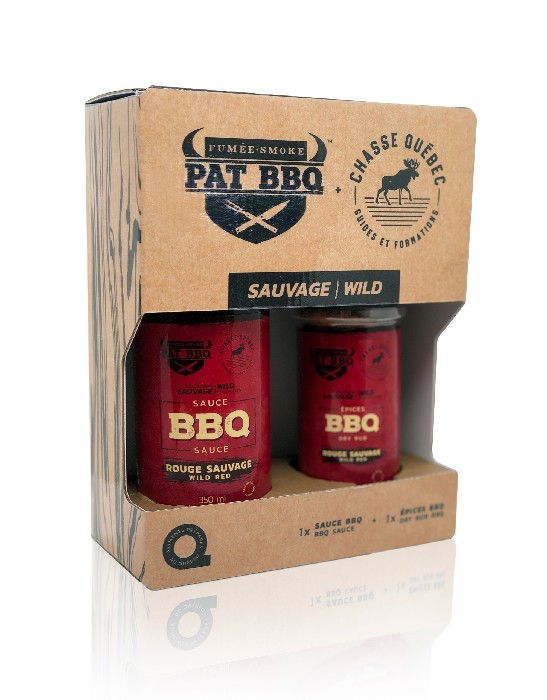 Boite Cadeau 1 Sauce Rouge Sauvage et 1 Épices Rouge Sauvage 140g - BBQ ...