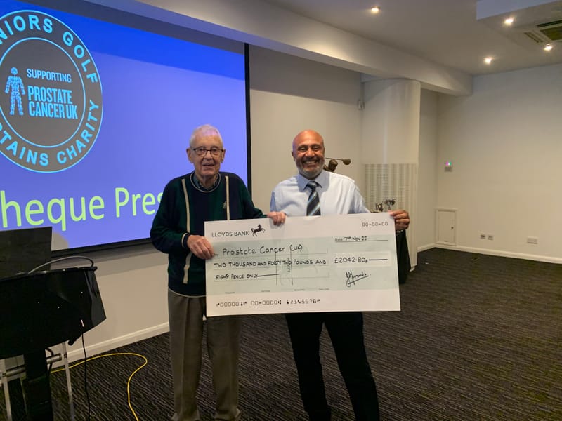 Cheque Presentation - China Fleet Seniors Golf