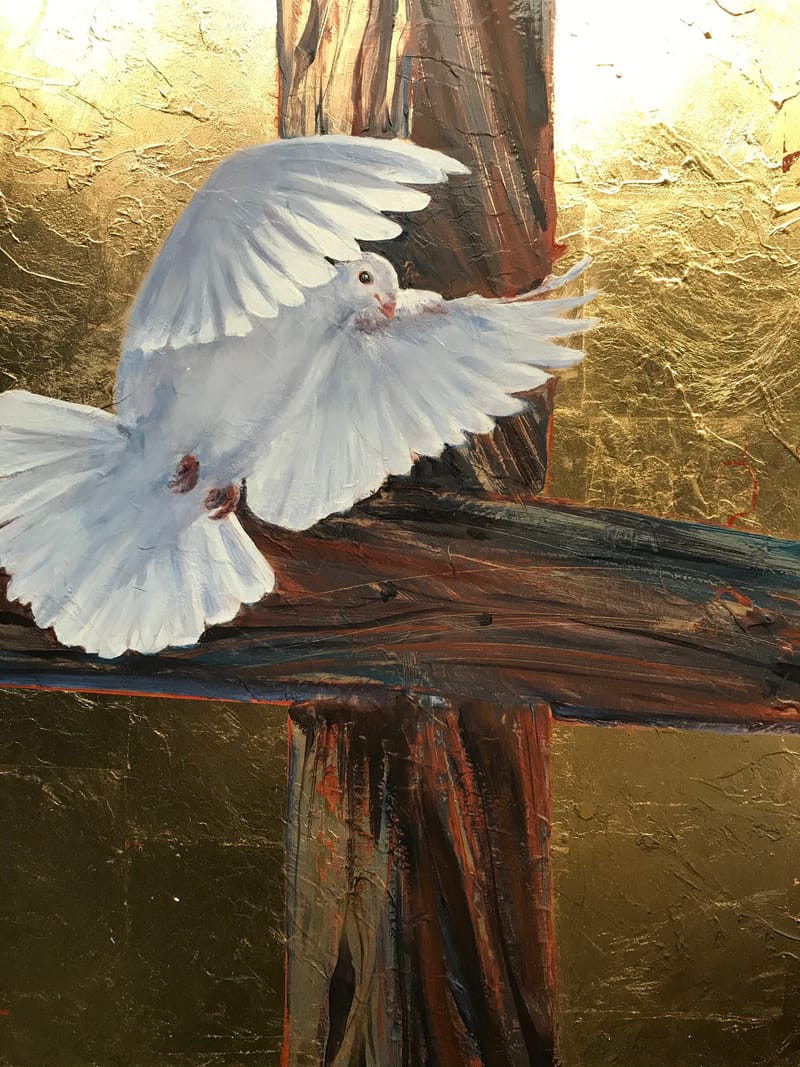 Gilded Dove - Art for Eternity