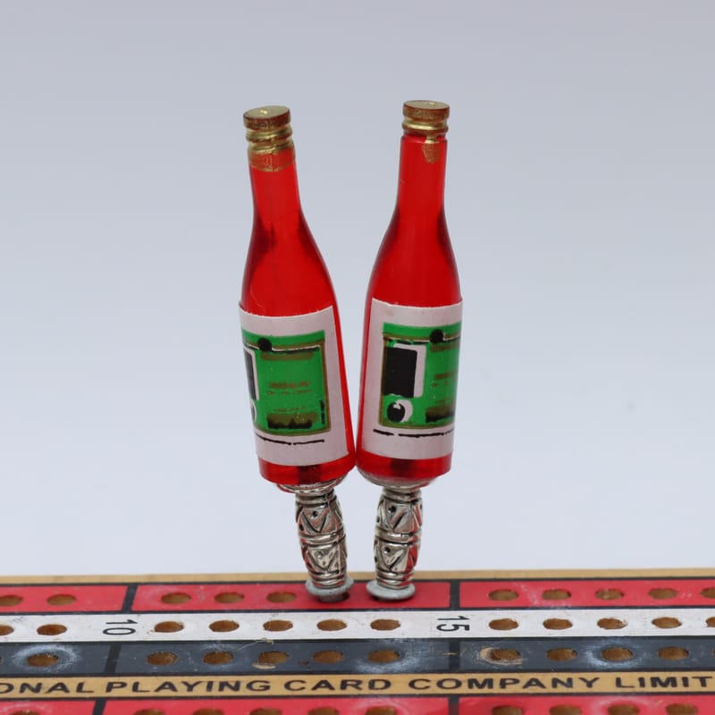 White Wine Goblet Cribbage Pegs - KRAZY KUSTOM CRIBBAGE PEGS (Since 2016)