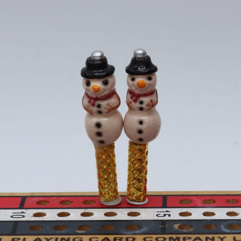 Snowman Cribbage Pegs - KRAZY KUSTOM CRIBBAGE PEGS (Since 2016)