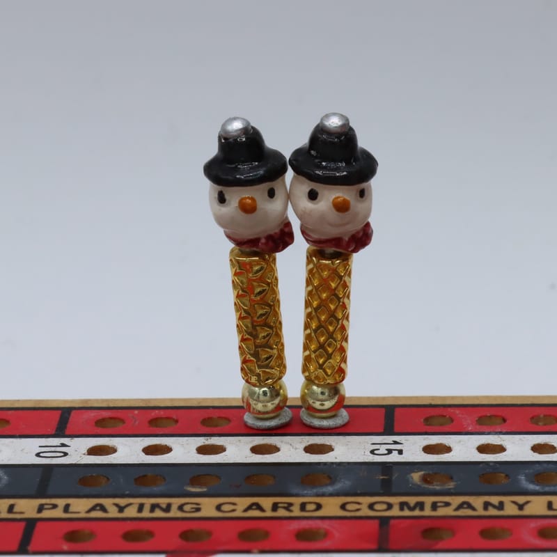 Snowman Cribbage Pegs - KRAZY KUSTOM CRIBBAGE PEGS (Since 2016)