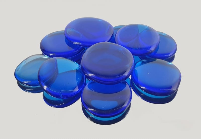 BOLSA RODADO PLANO OBSIDIANA AZUL SINTETICA 250 gr