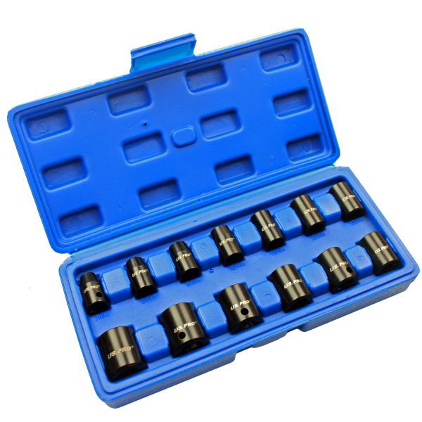 US.PRO Metric 3/8" Drive Shallow Impact Sockets 1365