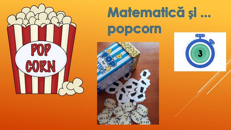 POPCORN-ACTIVITATE TRANSDISCIPLINARĂ - MÎNECUȚA CU IDEI