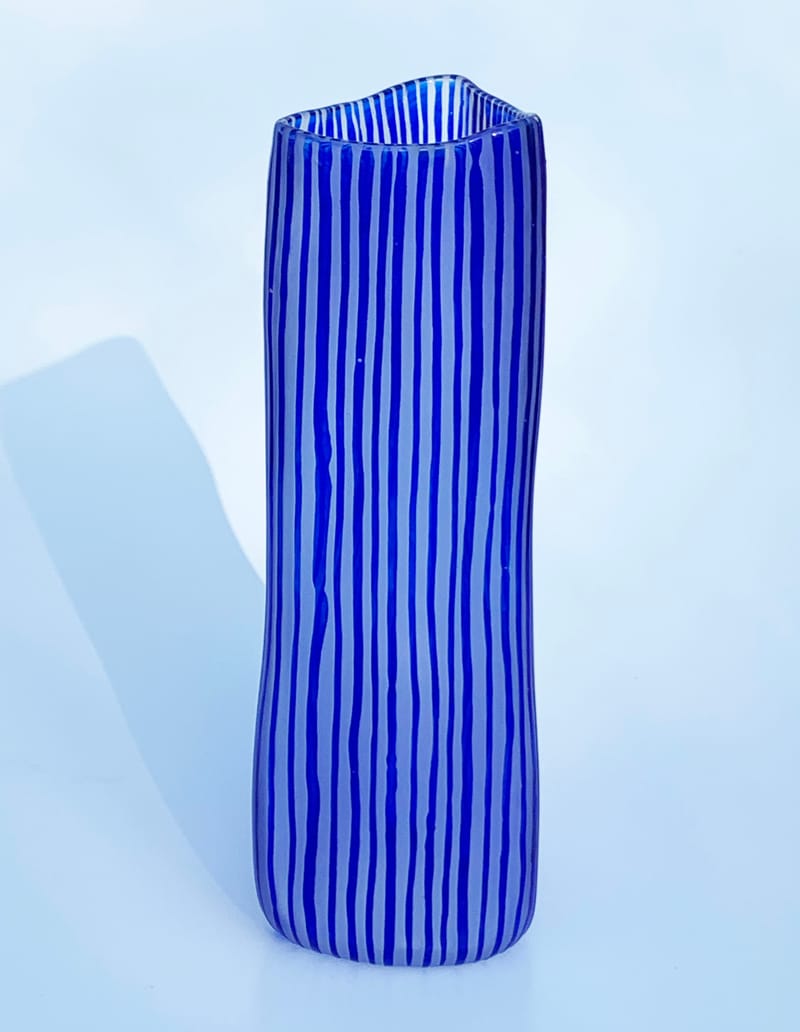 Wide Tri Vase (17 cm tall) - E&M Glass