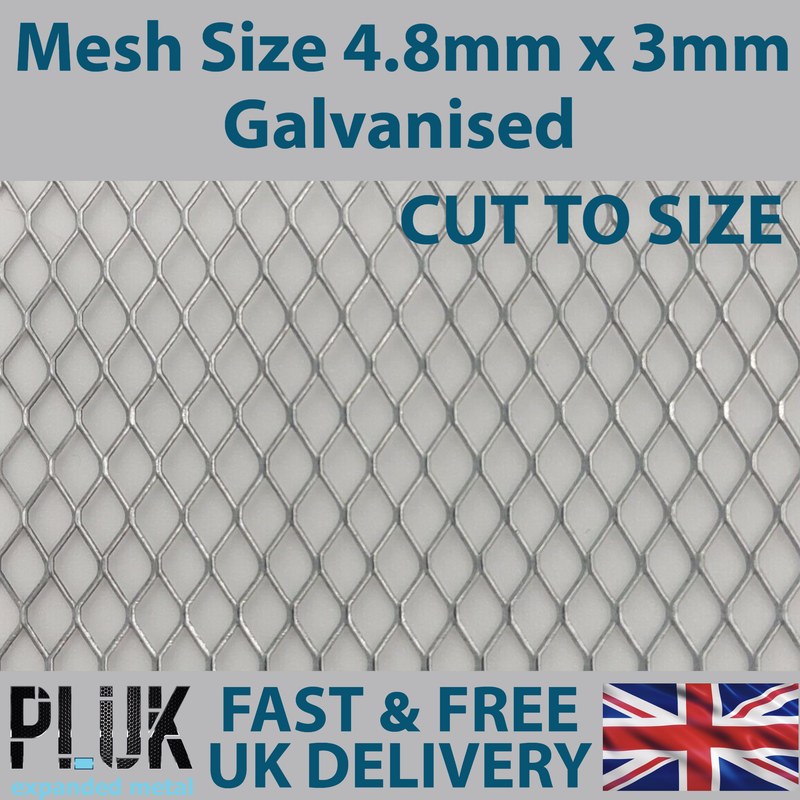 Cut to Size Expanded Galvanised Metal Mesh