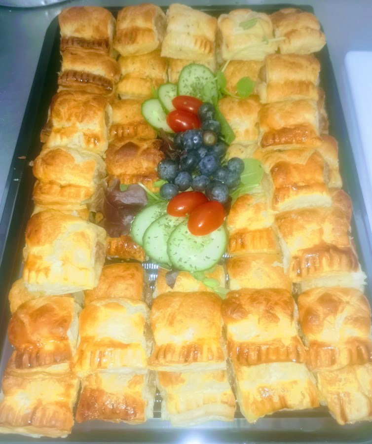 XL platter of 50 Pork Sausage Rolls - fiestabuildabuffet