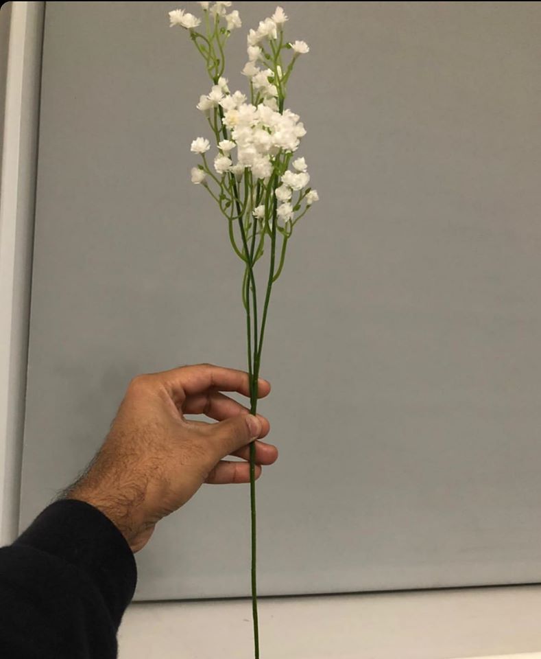 50 pcs x Gypsophila single fork / stems - Artificial Flowers Keighley UK