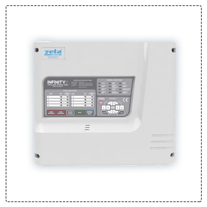 ZETA INFINITY8 TWO ZONE CONVENTIONAL PANEL (IN2) - 05 FIRE & SECURITY LTD